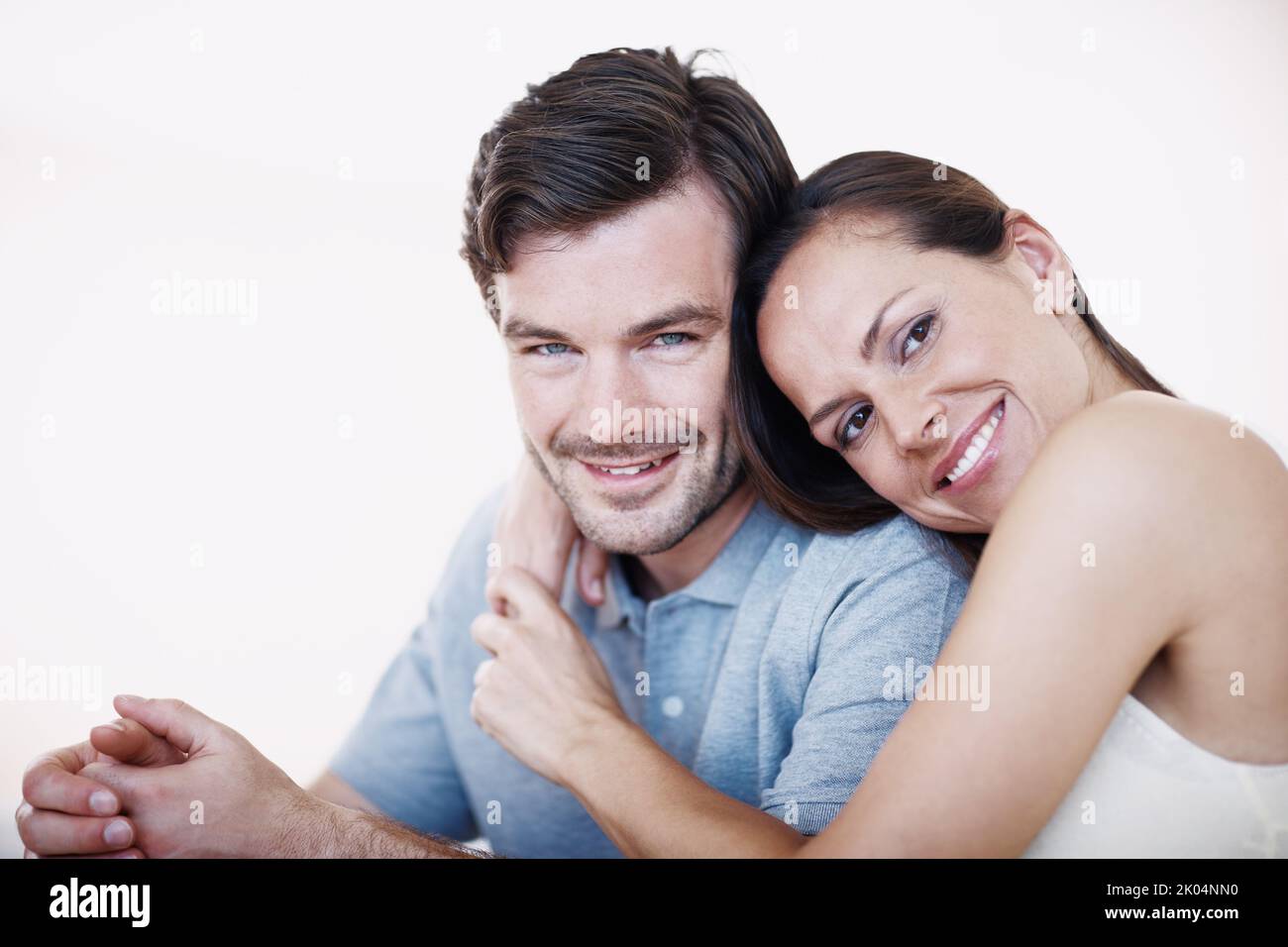 Enjoying a blissful moment together. An affectionate young couple ...