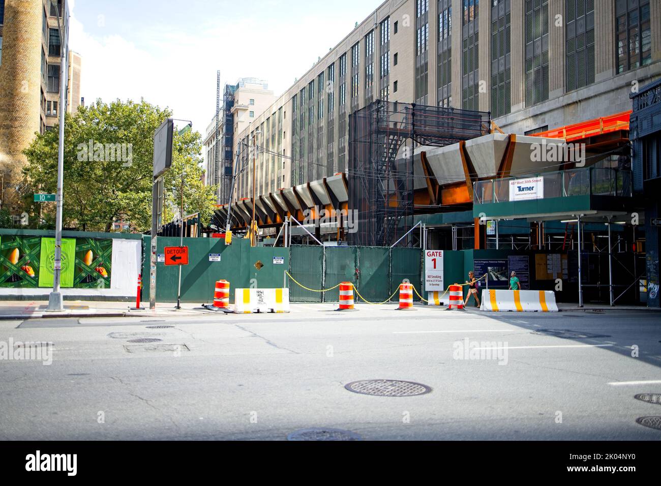 New York, NY, USA - Sept 9, 2022: The new westside extension of the ...