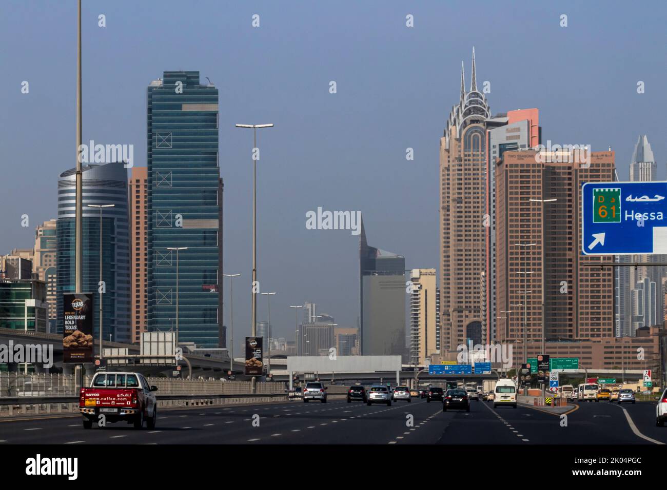 Traffic at the Sheikh Zayed Road in Dubai, UAE Stock Photo - Alamy