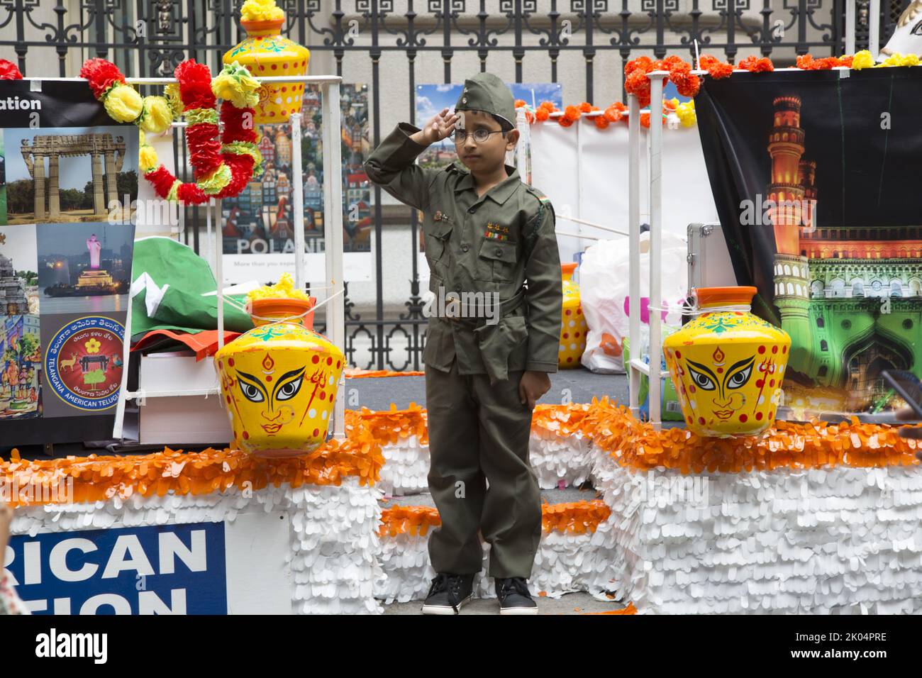 75th anniversary Indian Independence Day Parade on Madison Avenue in ...