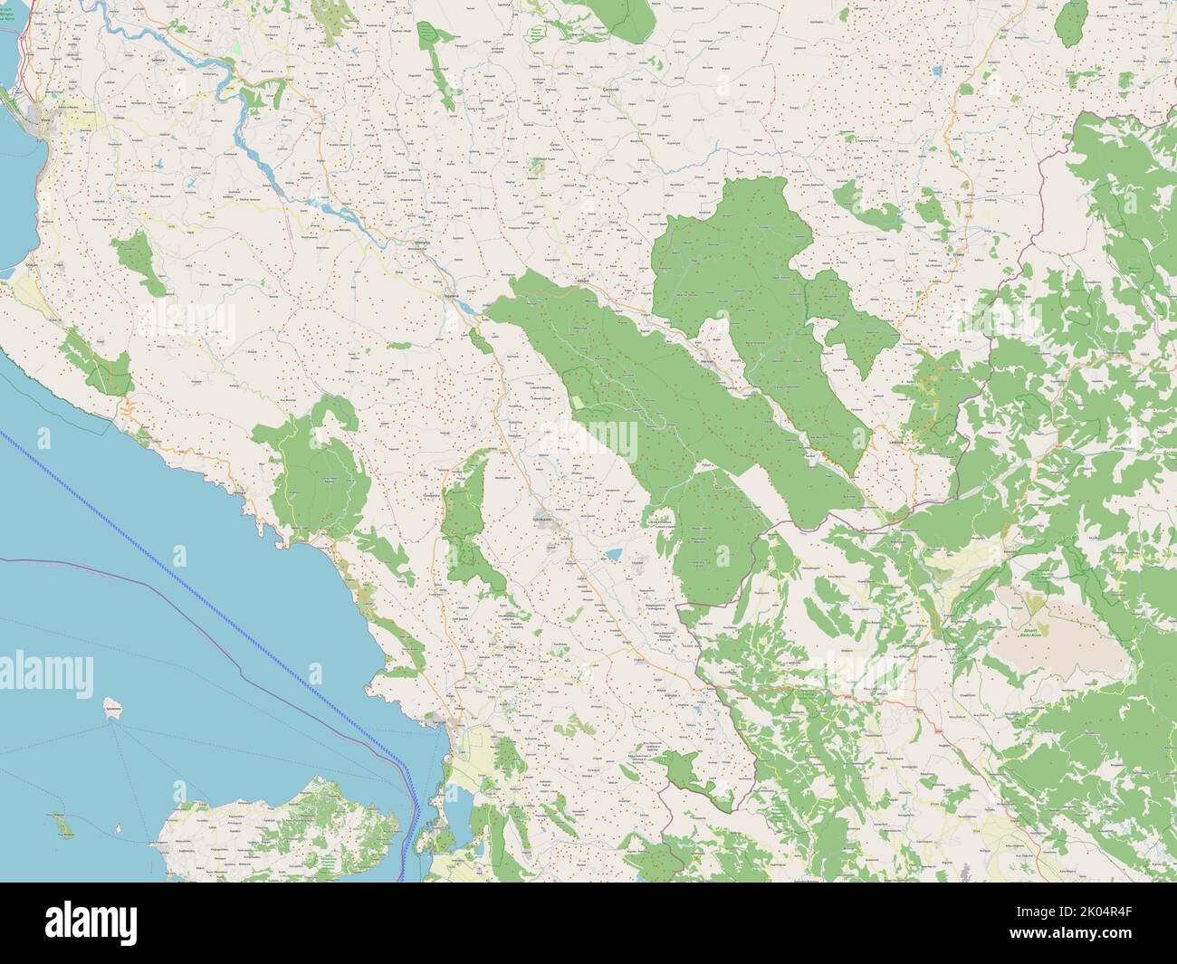 Sarande map hi-res stock photography and images - Alamy