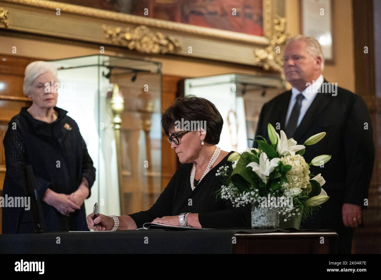 Elizabeth Dowdeswell, Lieutenant Governor of Ontario, and Premier Doug ...