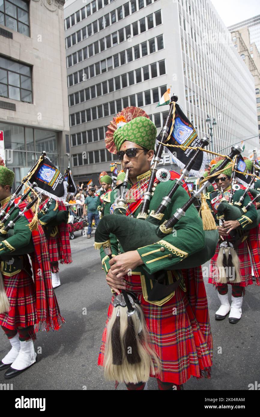 75th anniversary Indian Independence Day Parade on Madison Avenue in ...