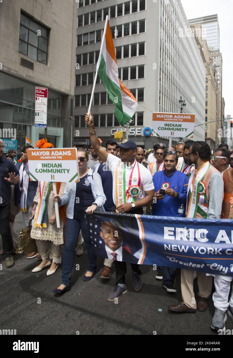 75th anniversary Indian Independence Day Parade on Madison Avenue in ...
