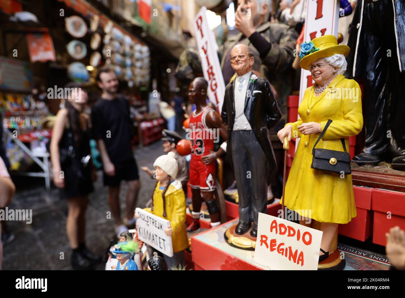 Terracotta figurines of Queen Elizabeth II and Prince Philip are ...