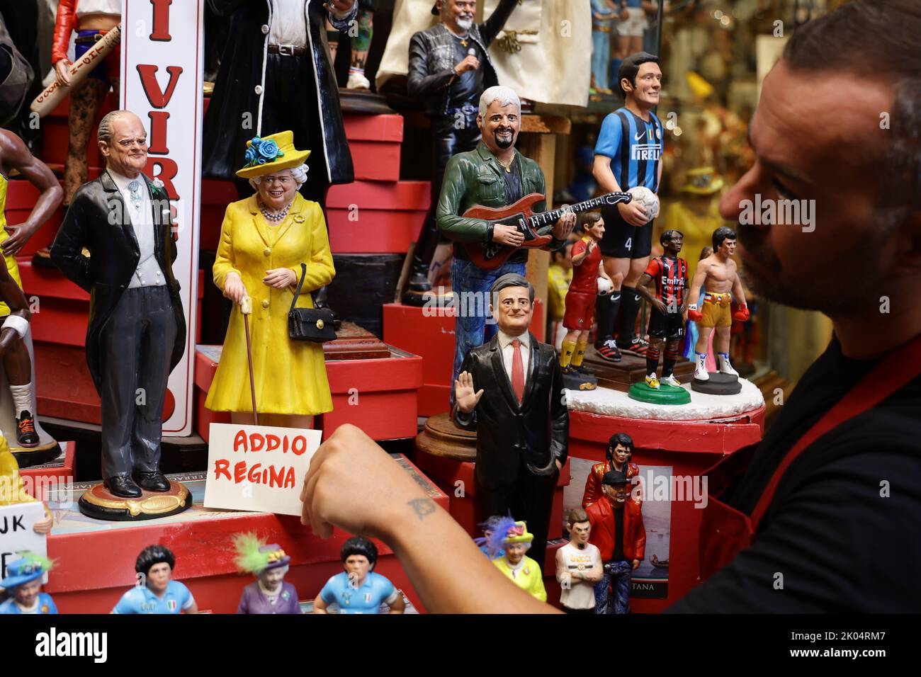 Terracotta figurines of Queen Elizabeth II and Prince Philip are ...