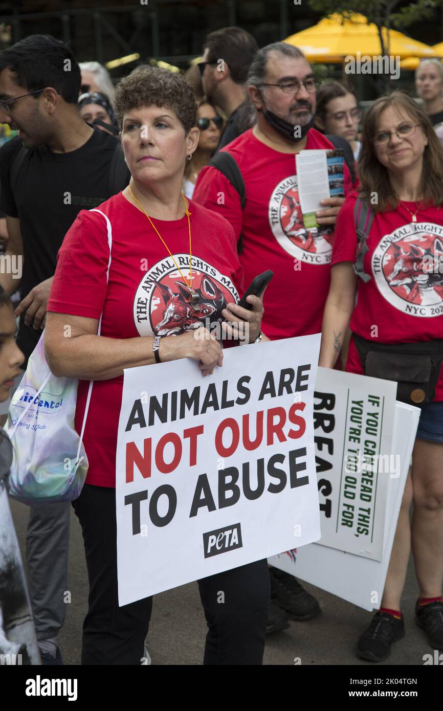 Peta animal rights banner hi-res stock photography and images - Alamy