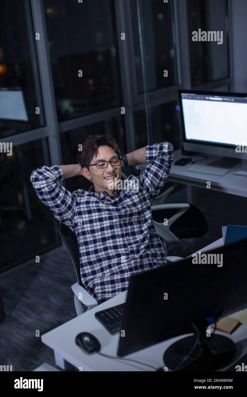 Computer support behind view hi-res stock photography and images - Alamy