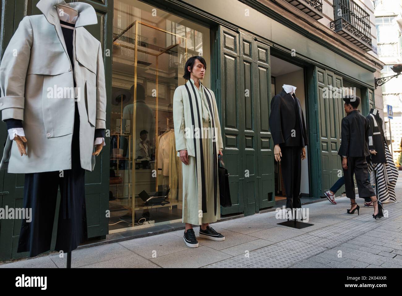 Madrid, Spain. 09th Sep, 2022. A model walks the runway with an Oteyza ...