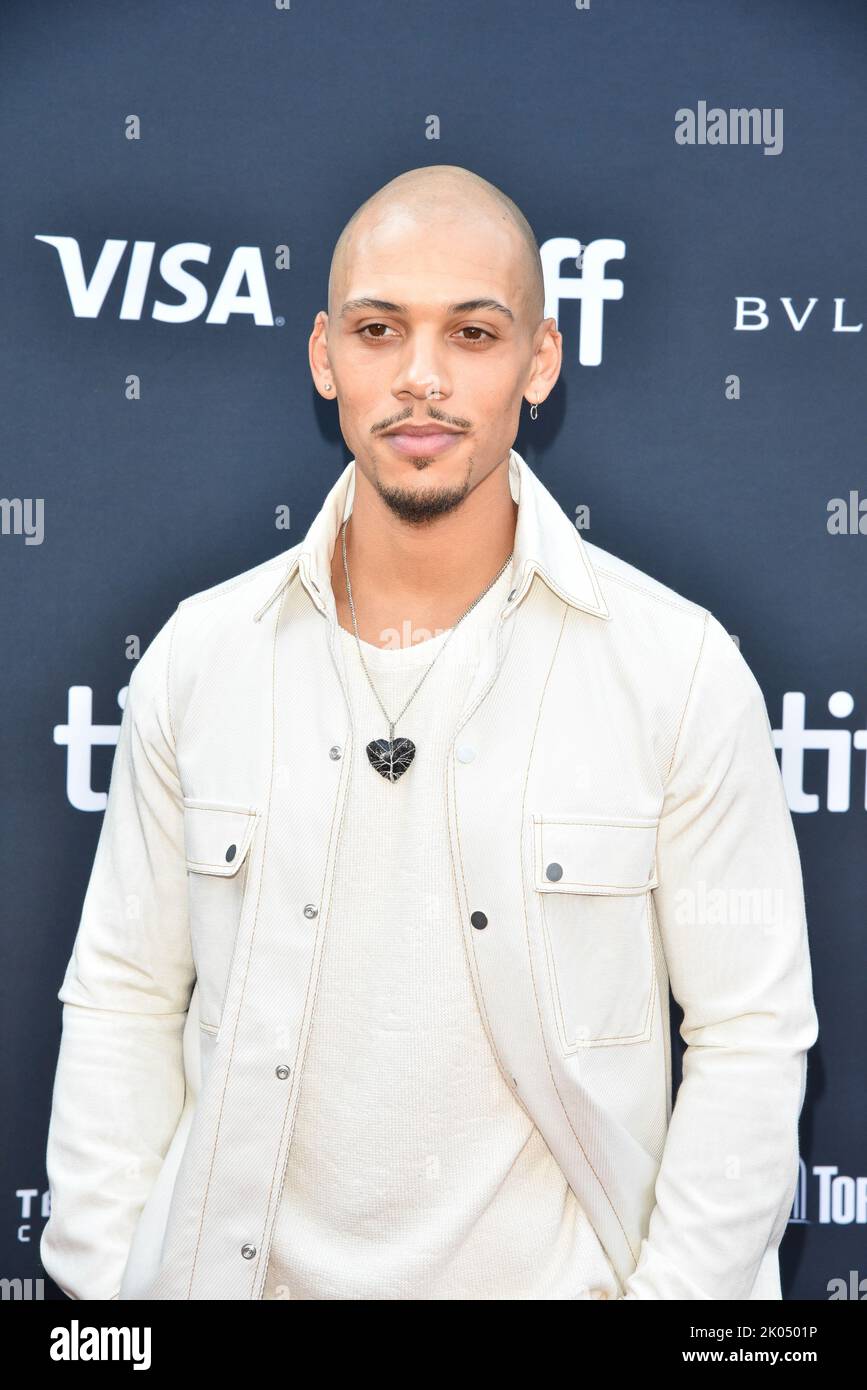 Jordan Bolger arrives at the premiere of The Woman King during the 2022 ...