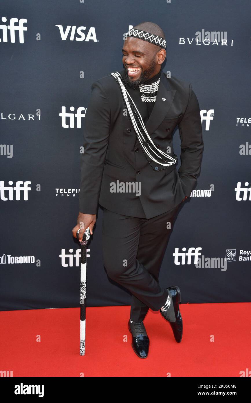Toronto, Canada. 09th Sep, 2022. Sivuyile 'Siv' Ngesi arrives at the premiere of The Woman King ...