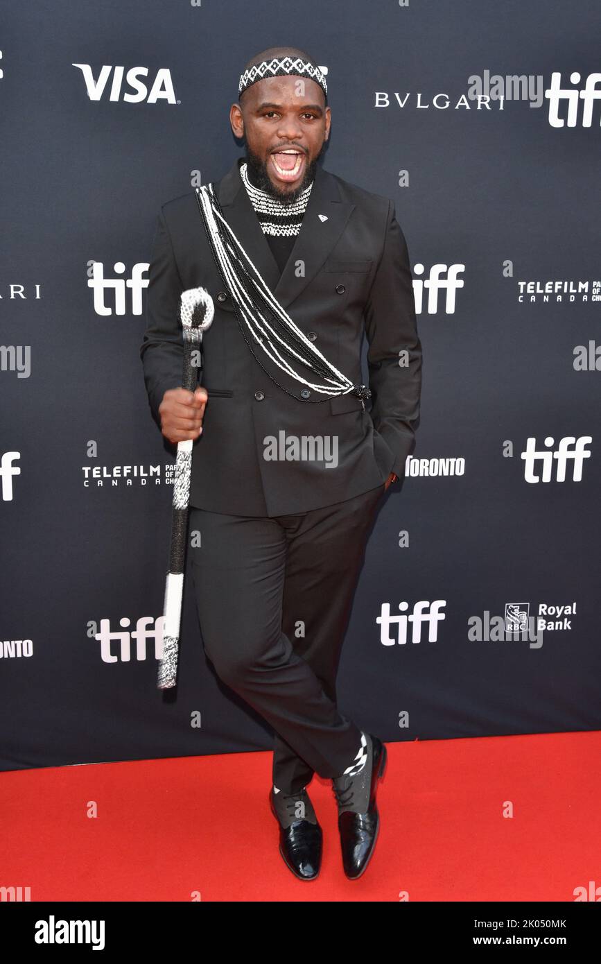 Toronto, Canada. 09th Sep, 2022. Sivuyile 'Siv' Ngesi arrives at the premiere of The Woman King ...