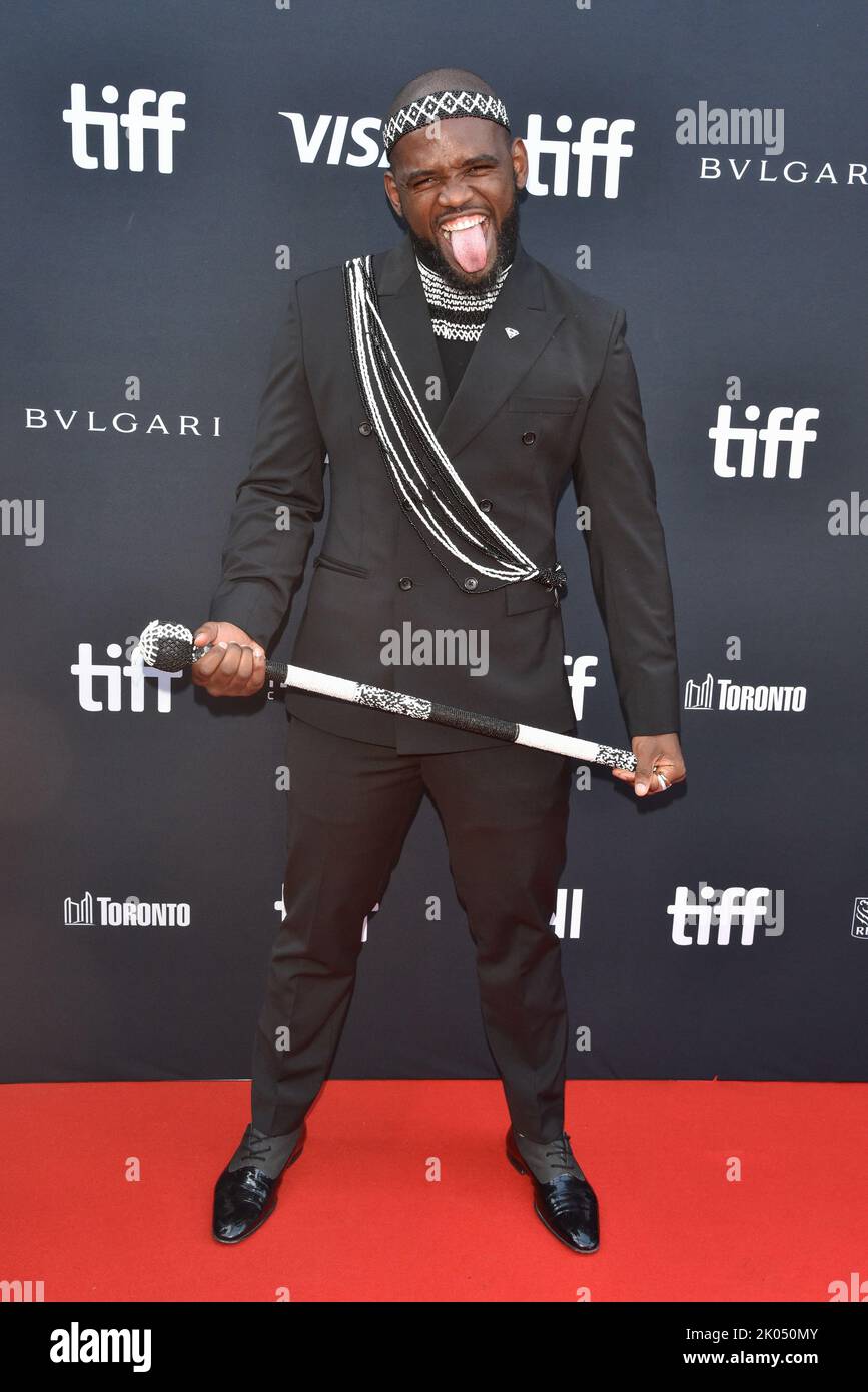 Toronto, Canada. 09th Sep, 2022. Sivuyile 'Siv' Ngesi arrives at the premiere of The Woman King ...