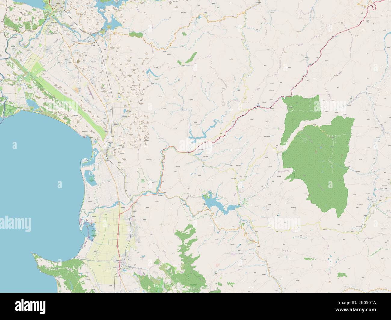 Lezhe, county of Albania. Open Street Map Stock Photo - Alamy