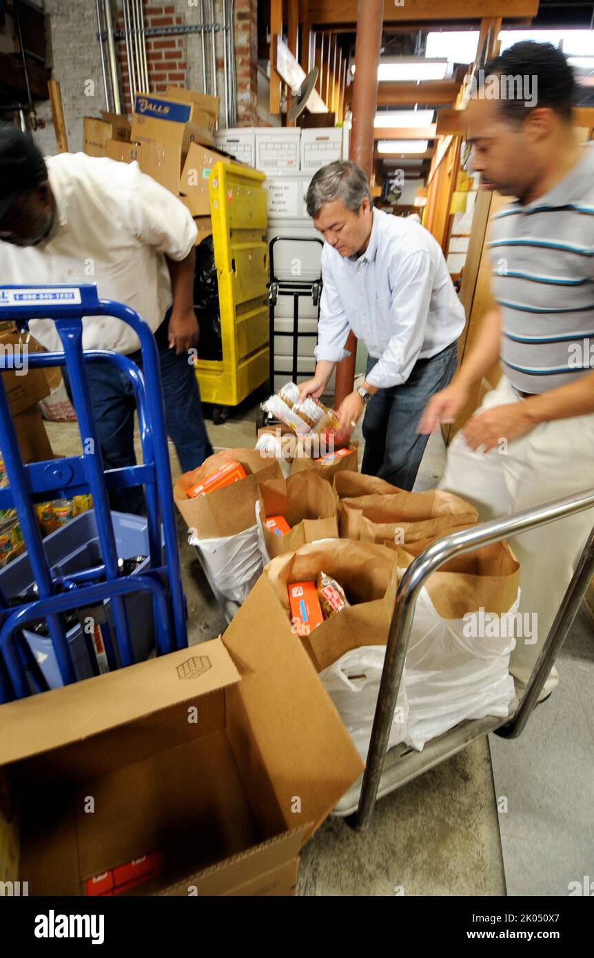 Activities at the Bread for the City Food Bank, Washington, D.C Stock ...