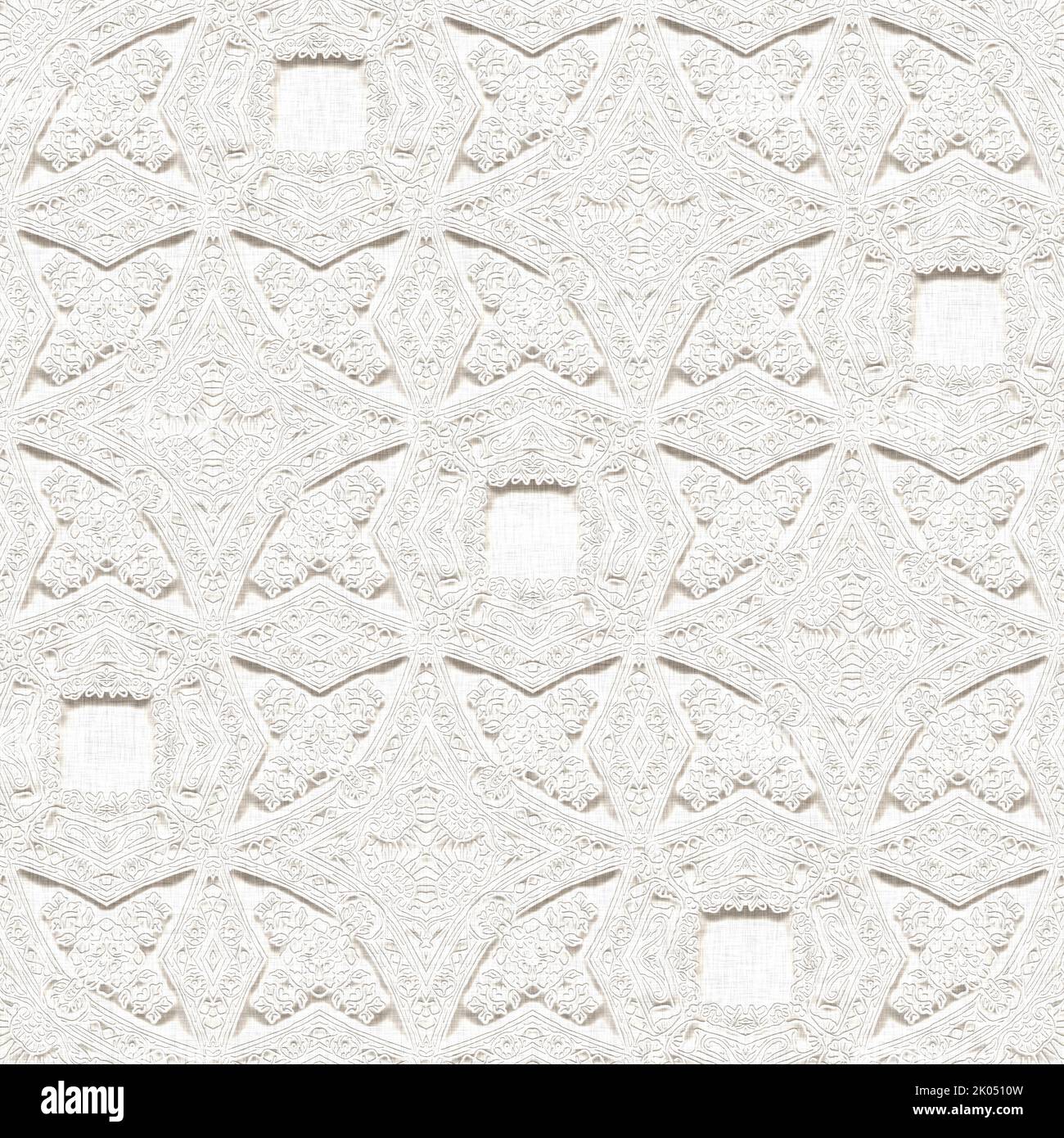 White on White linen lace effect background. Minimal stylish wedding ...