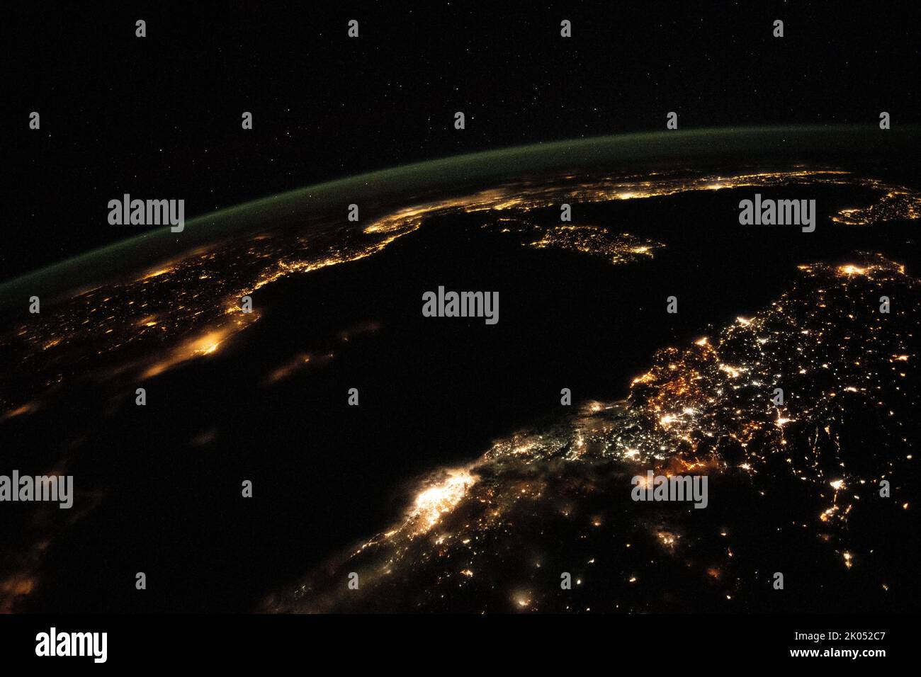 Earth Atmosphere. 31st Aug, 2022. This nighttime photograph from the ...
