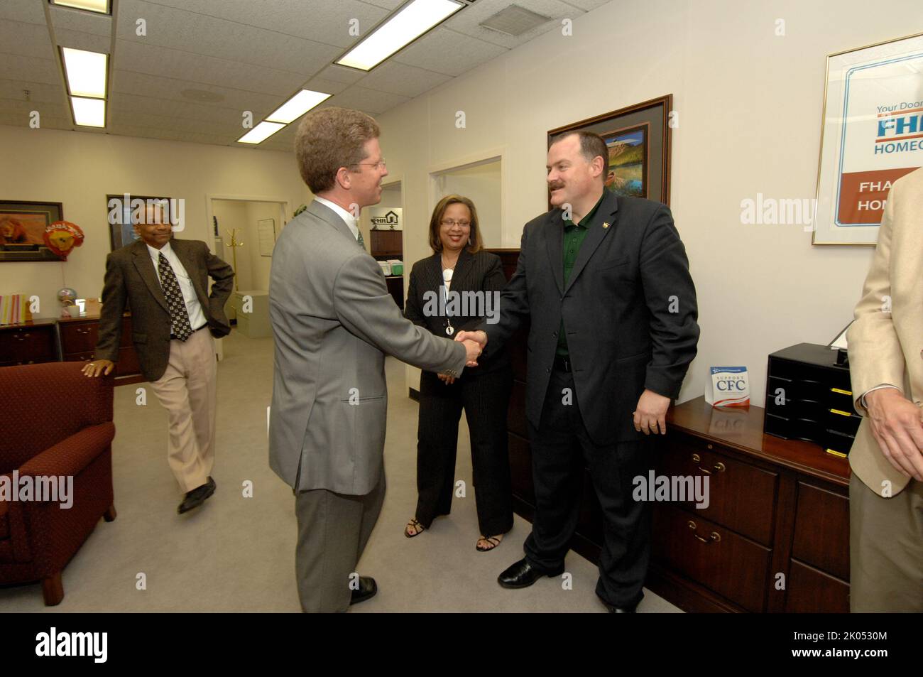 290407 - Sec Donovan Visits FHA Stock Photo - Alamy