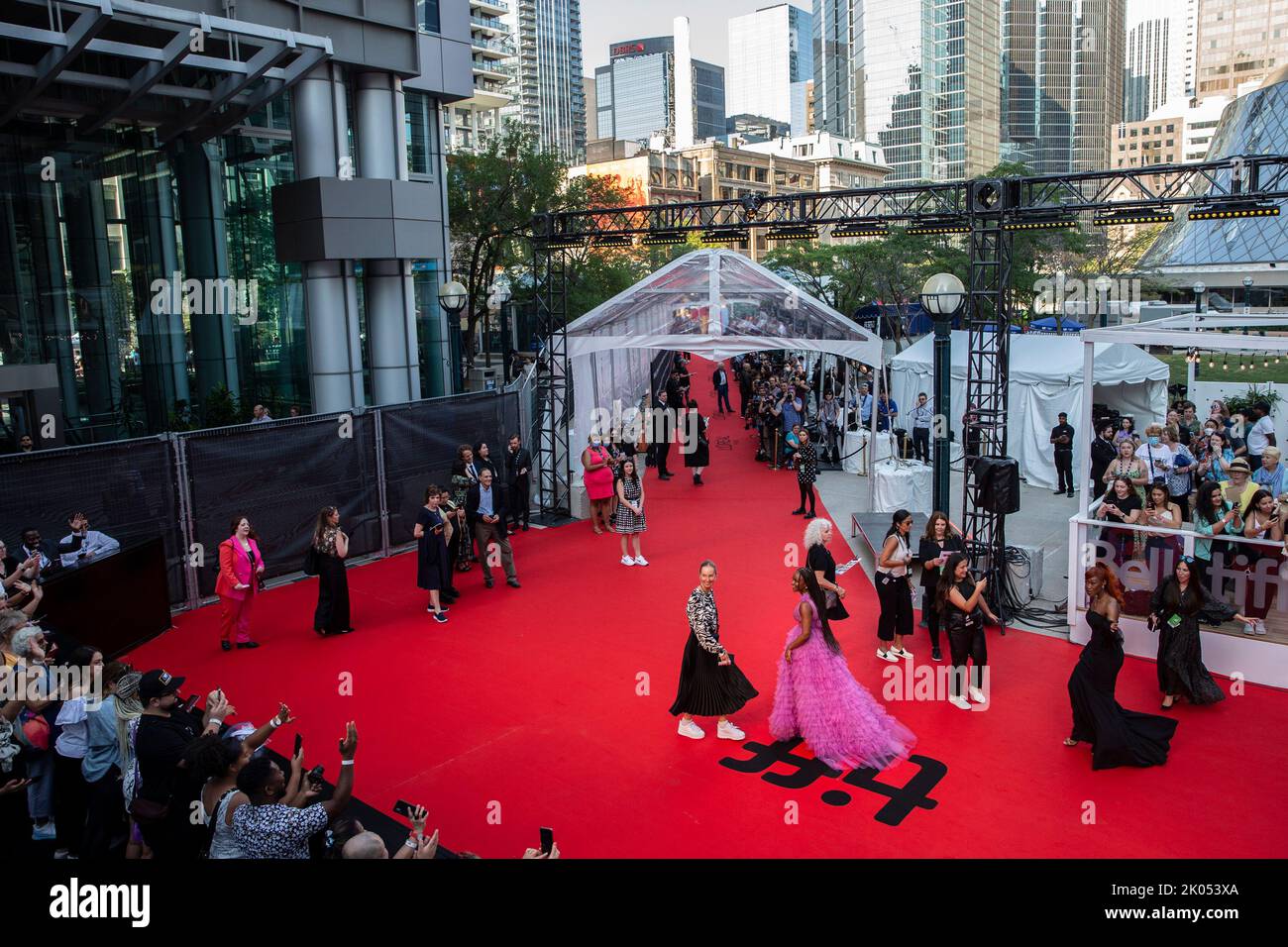 Masali Baduza is seen walking the red carpet for "The Woman King" in a ...