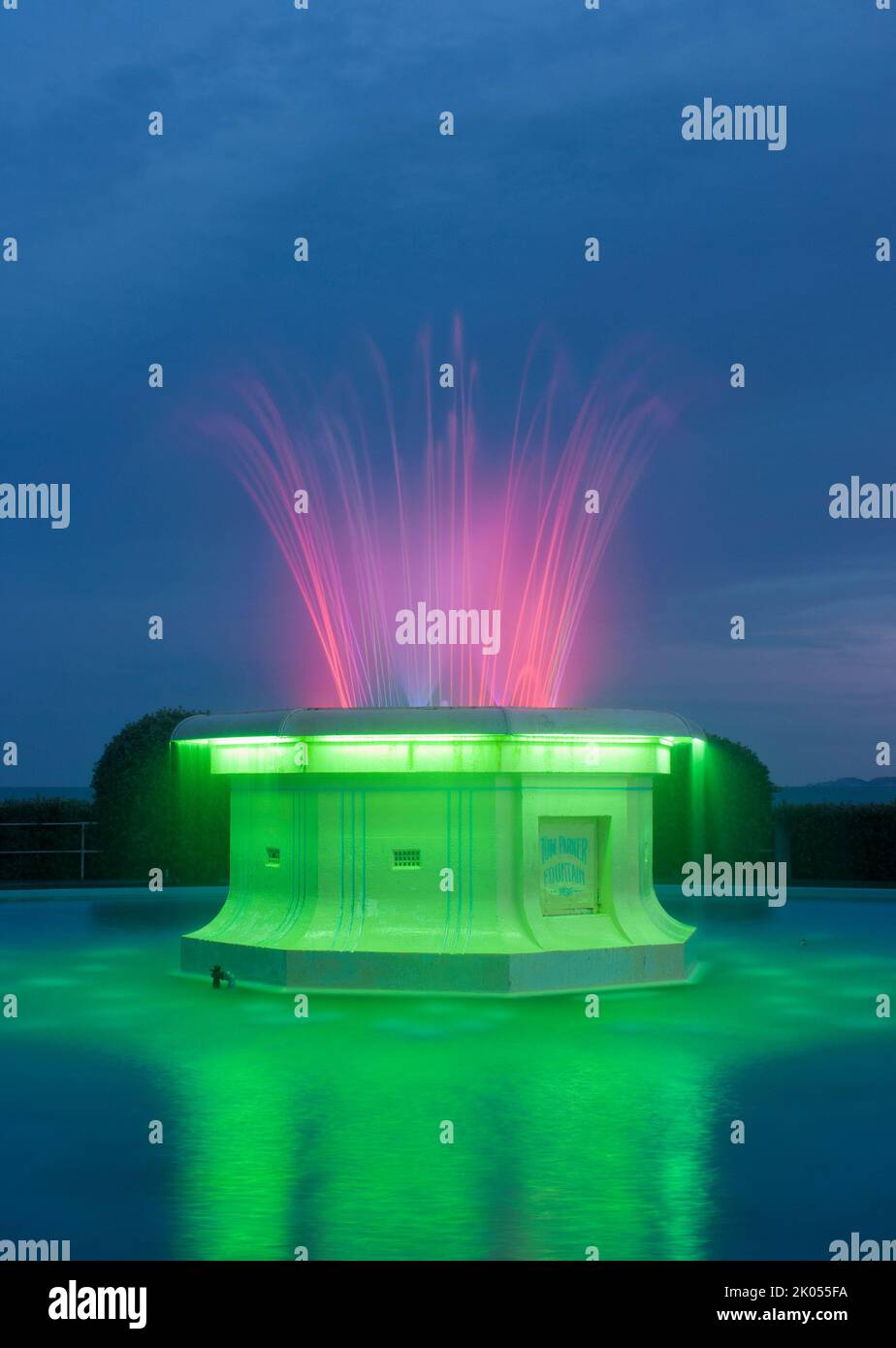 Fountain napier night hi-res stock photography and images - Alamy