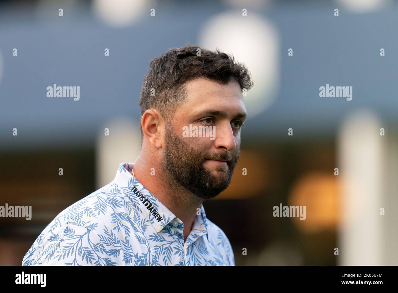 Jon Rahm (ESP) 18th green during the BMW PGA Championship 2022 day 1 at ...