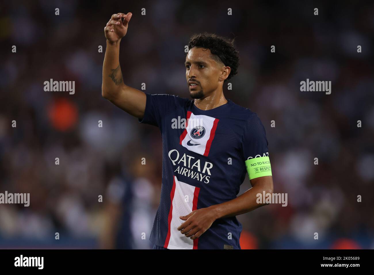 Paris, France, 6th September 2022. Marquinhos of PSG reacts during the ...