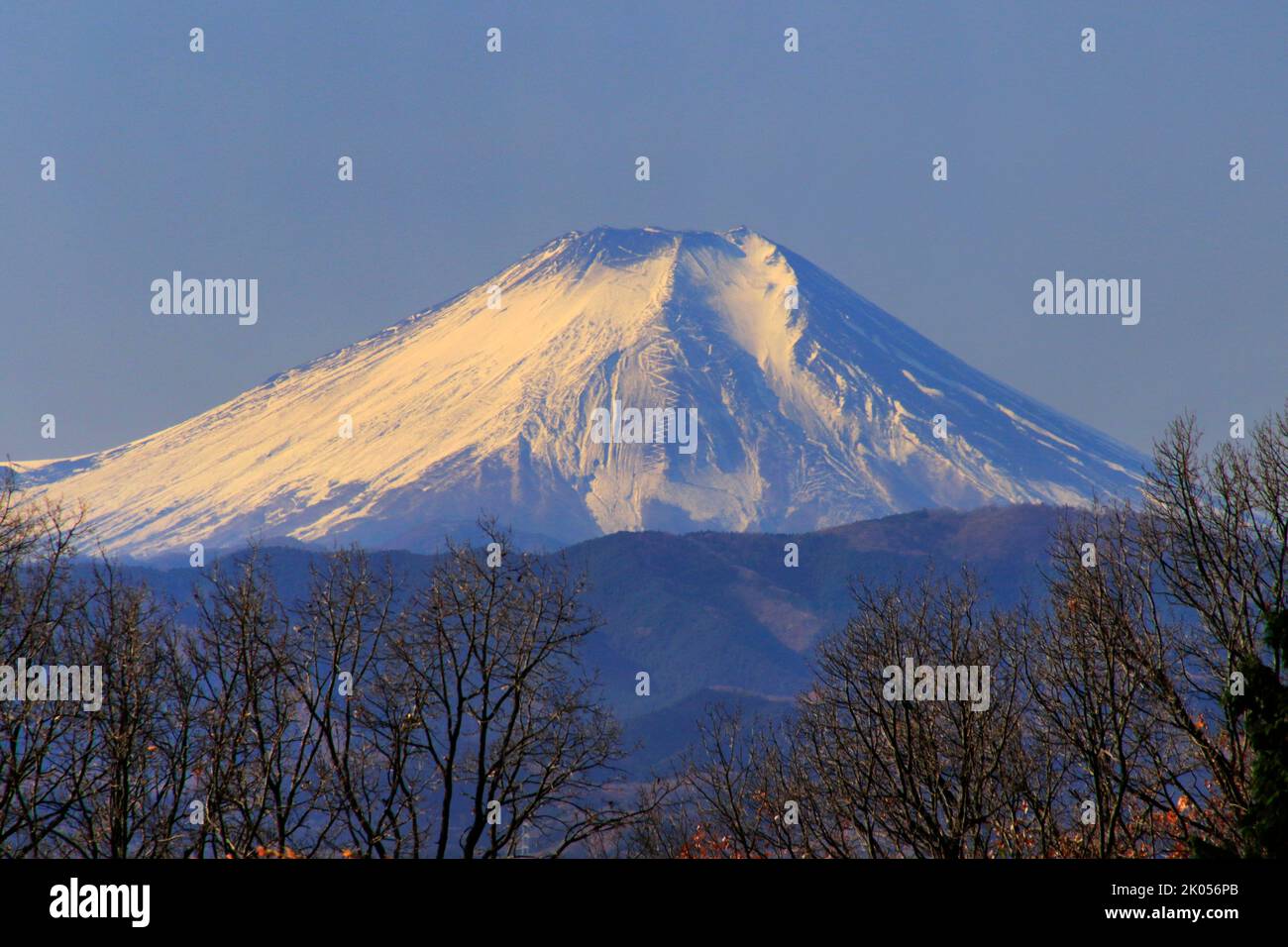 Mt Fuji view from Rokudoya Koen Park in Mizuho town Tokyo Japan Stock ...