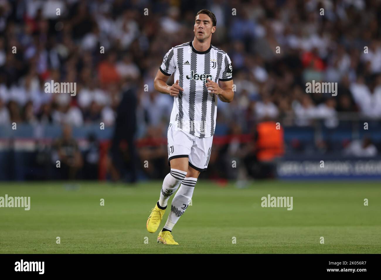 Paris, France, 6th September 2022. Dusan Vlahovic of Juventus during ...