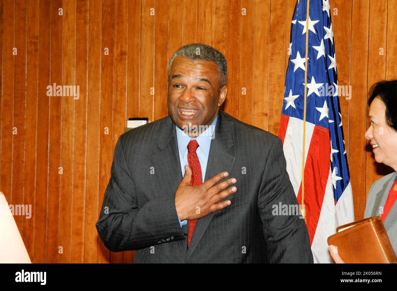 Swearing in ceremony for Deputy Secretary Ron Sims, with Secretary ...