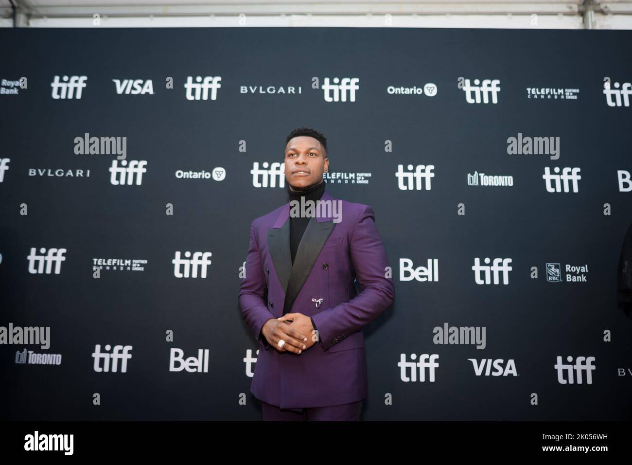 Actor John Boyega poses for a photograph on the red carpet for the film ...