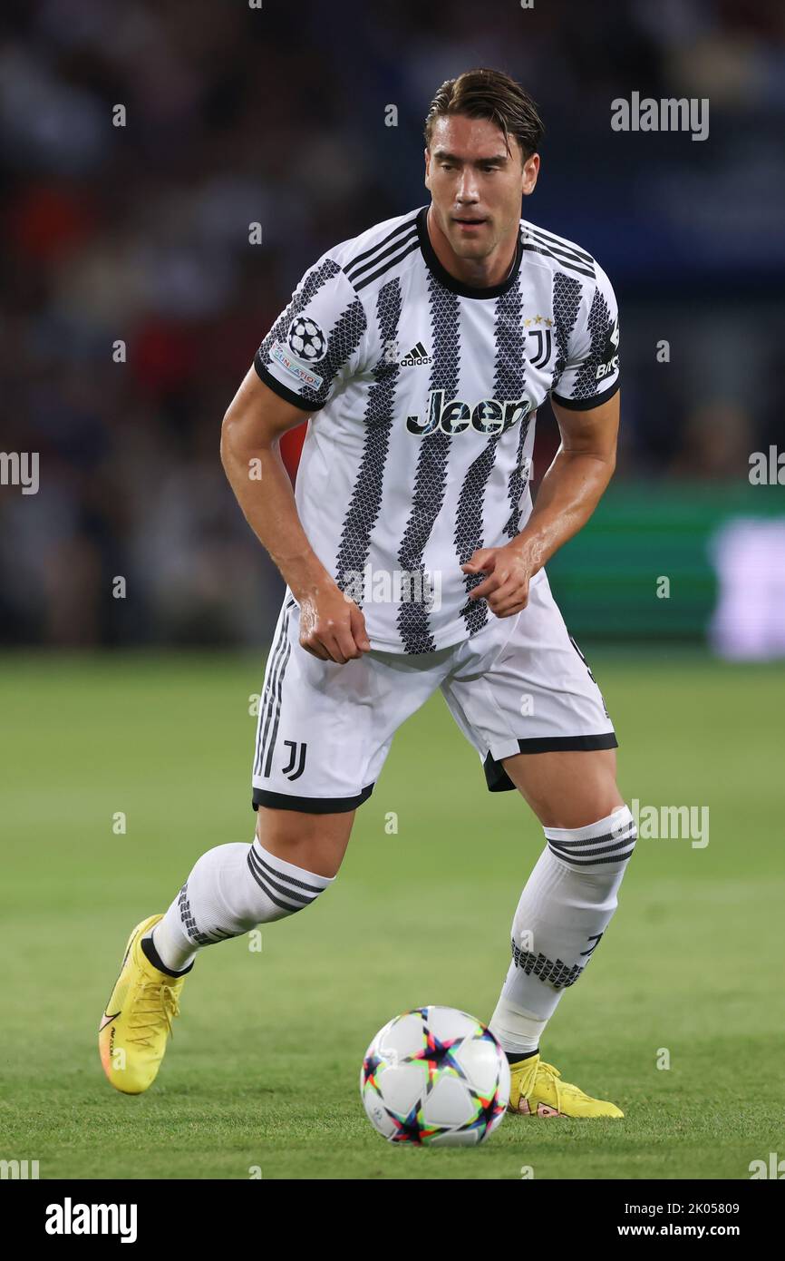Paris, France, 6th September 2022. Dusan Vlahovic of Juventus during ...