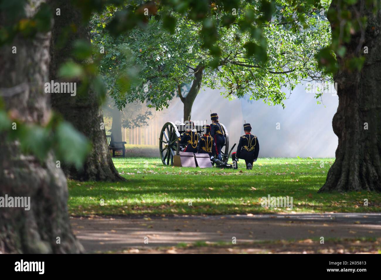 London, UK, 9th September 2022, King’s Troop Royal Horse Artillery ...