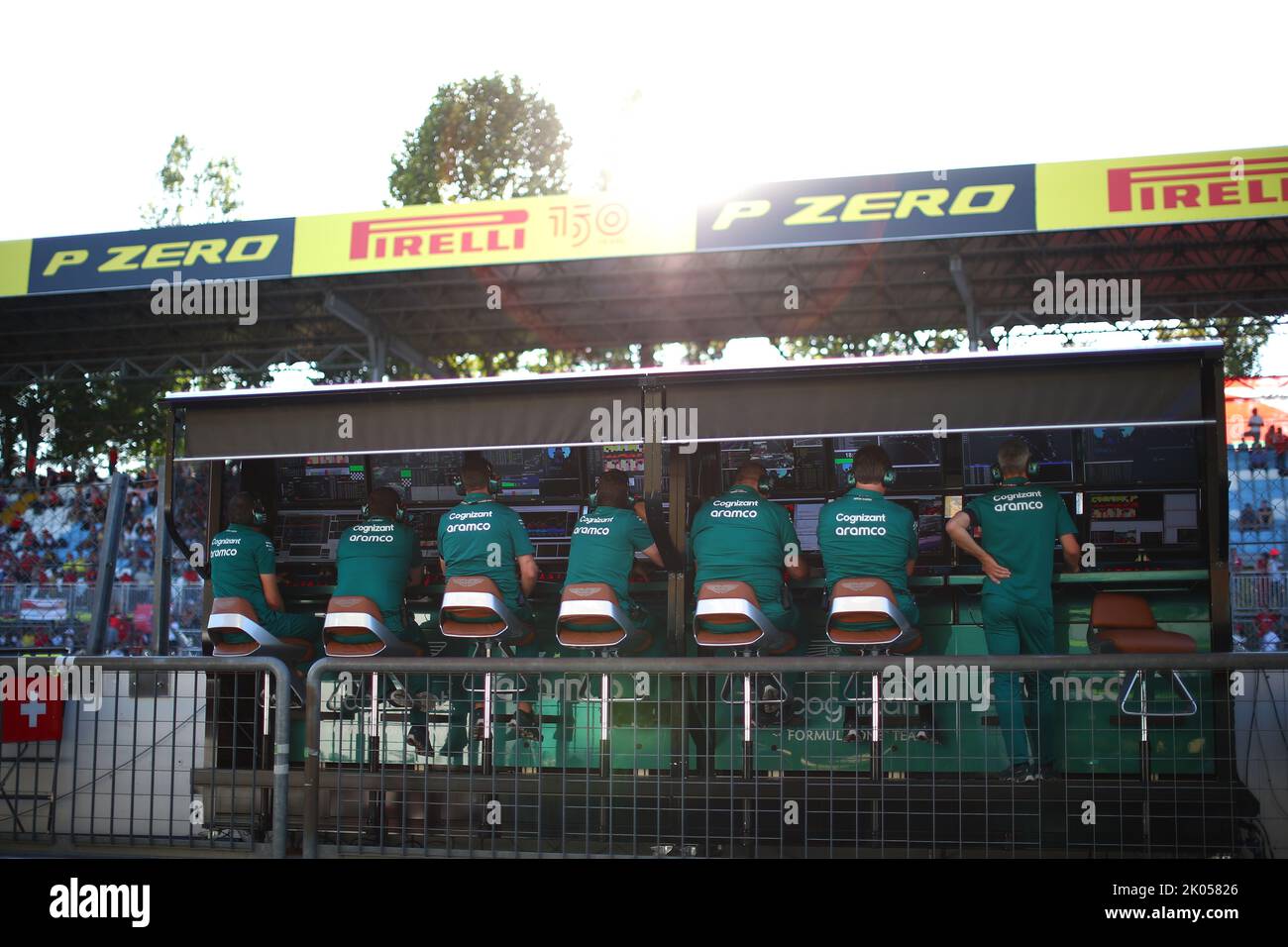 Aston Martin Pit Wall during the Italian GP, 8-11 September 2022 at ...