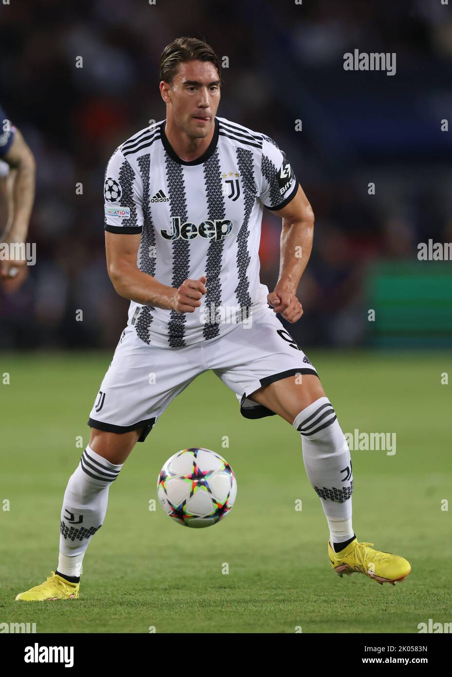 Paris, France, 6th September 2022. Dusan Vlahovic of Juventus during ...