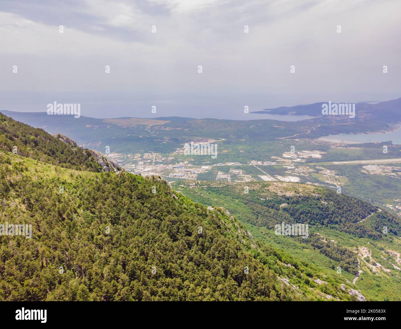 Beautiful nature mountains landscape. Kotor bay, Montenegro. Views of ...