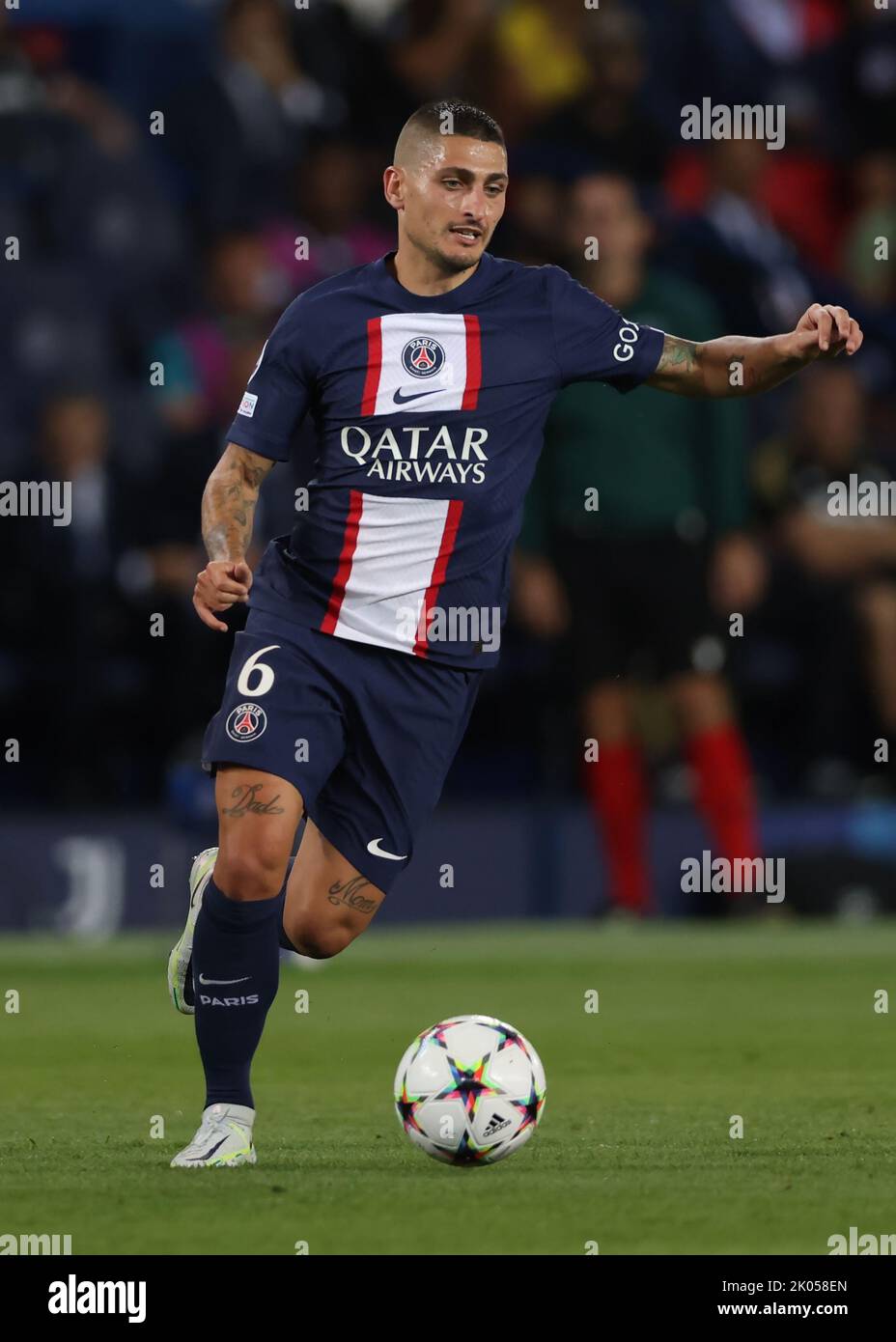 Paris, France, 6th September 2022. Marco Verratti of PSG during the ...