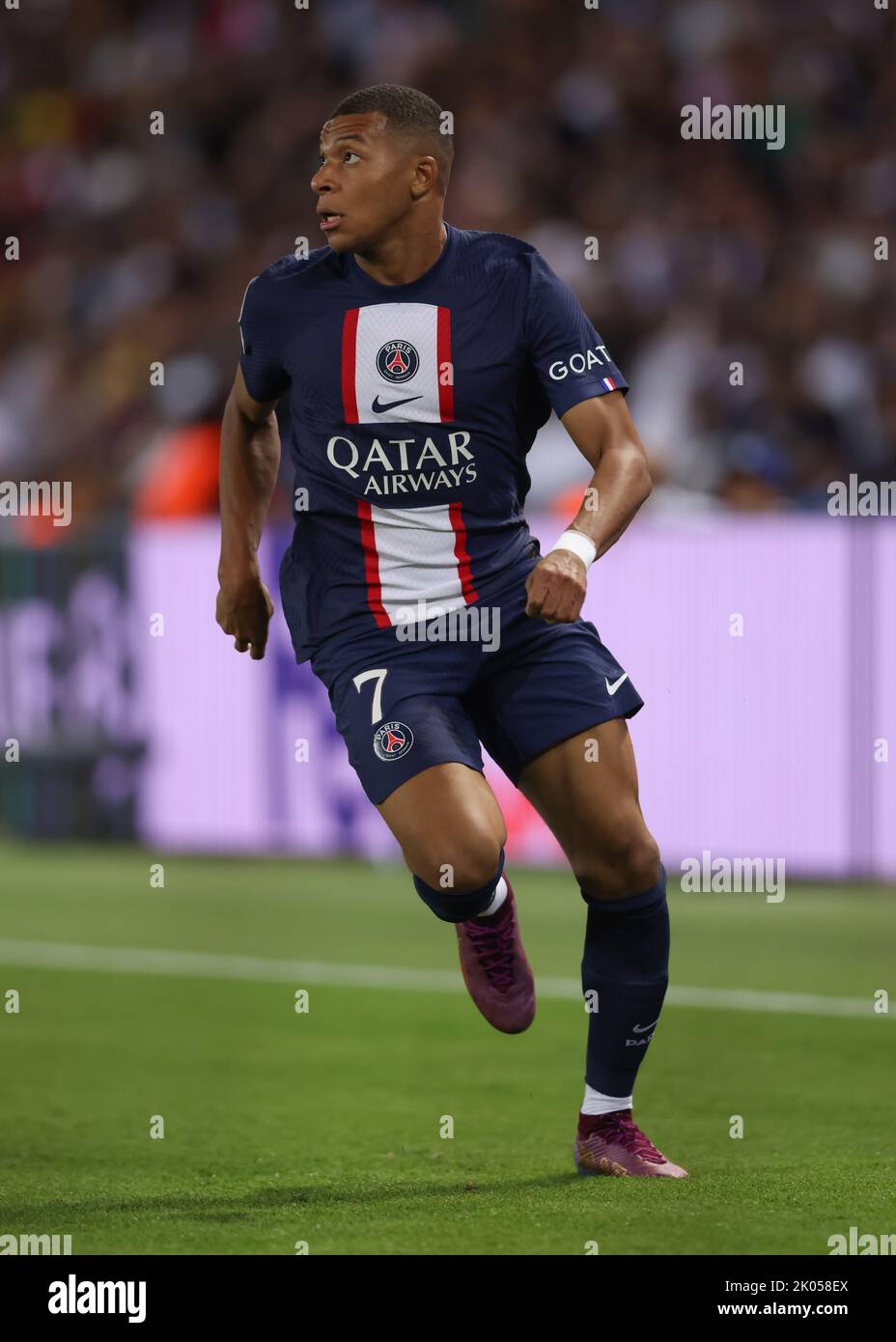 Paris, France, 6th September 2022. Kylian Mbappe of PSG during the UEFA ...