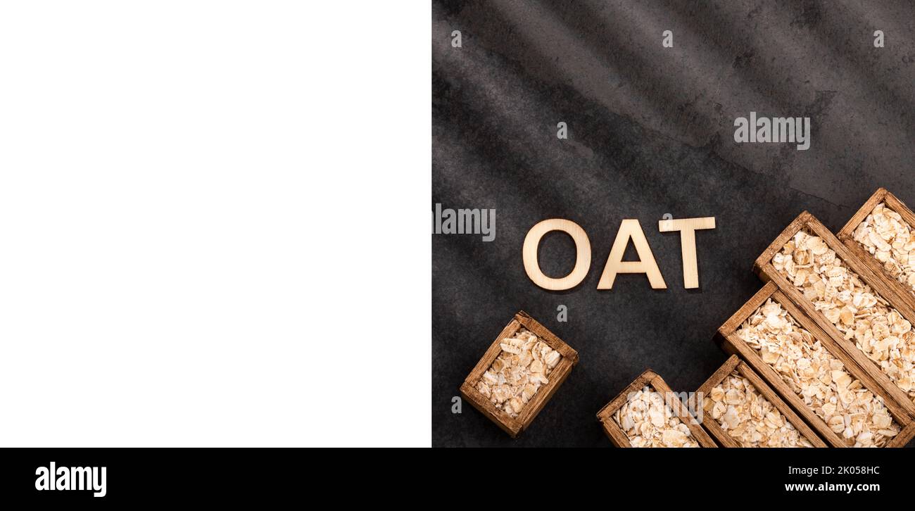 Organic raw flaked oats, healthy food - Avena sativa Stock Photo - Alamy