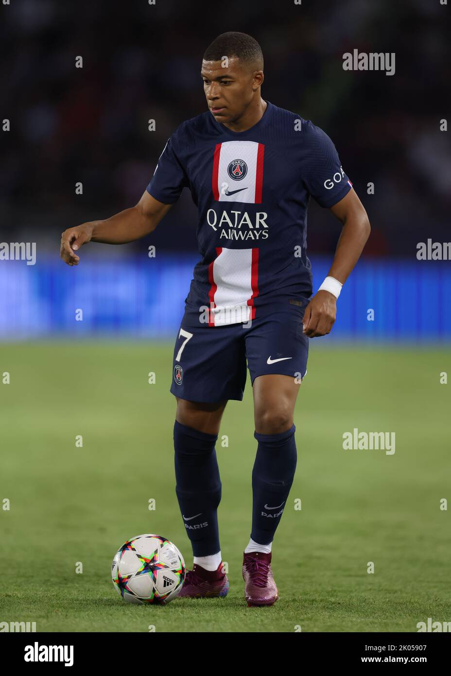 Paris, France, 6th September 2022. Kylian Mbappe of PSG during the UEFA ...