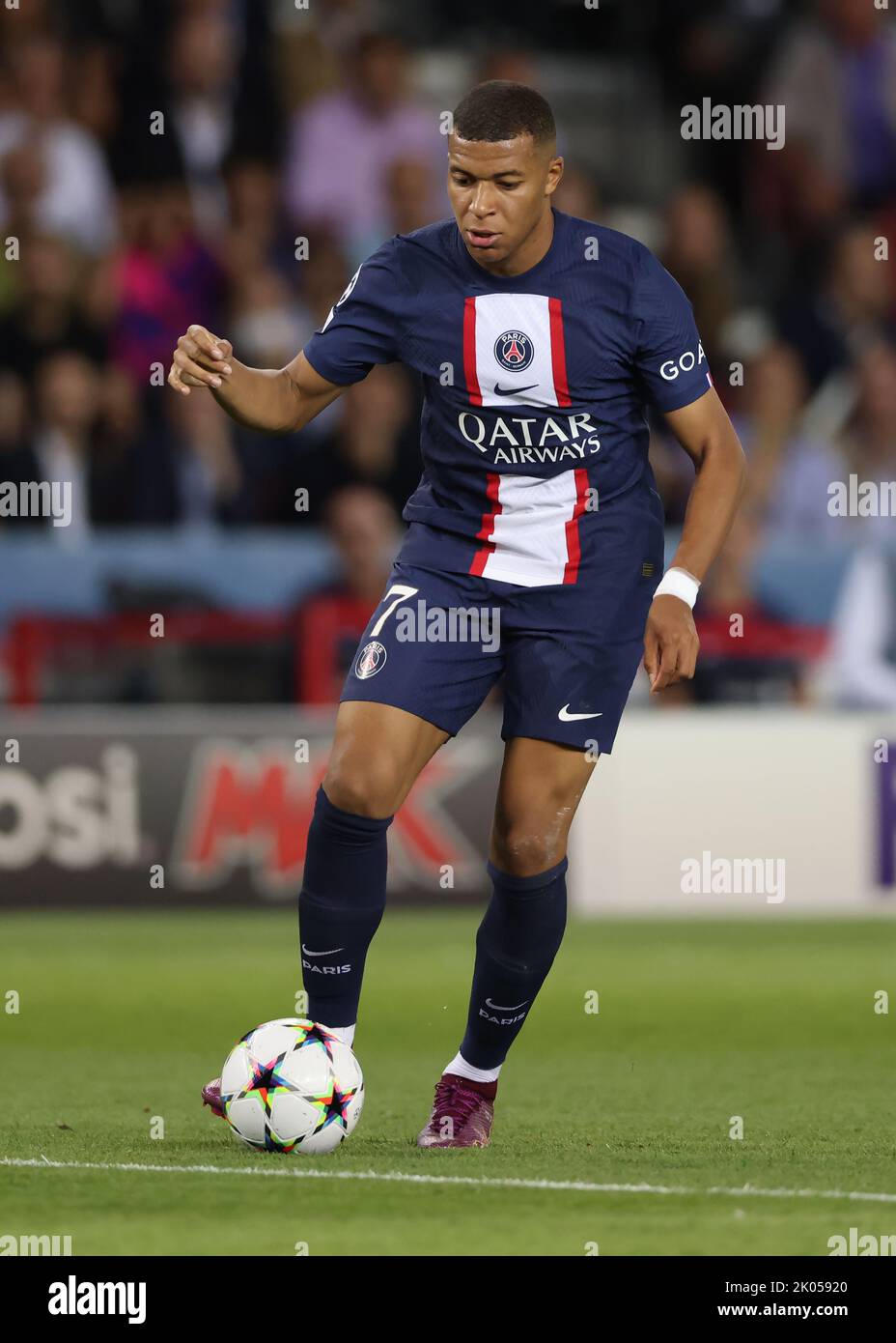Paris, France, 6th September 2022. Kylian Mbappe of PSG during the UEFA ...