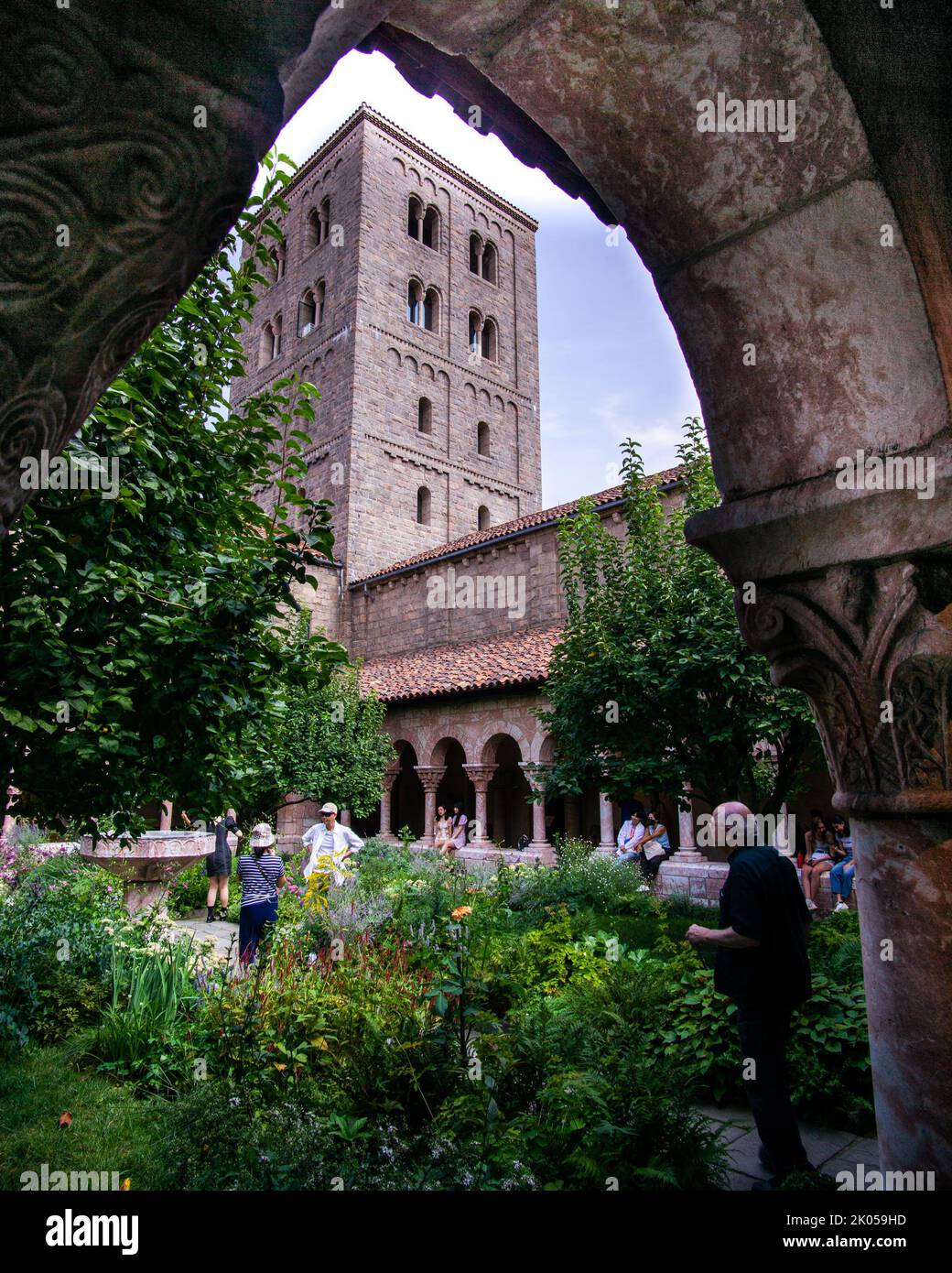 New York, NY - USA - Sept 4, 2022 Vertical view of the gardens of the ...