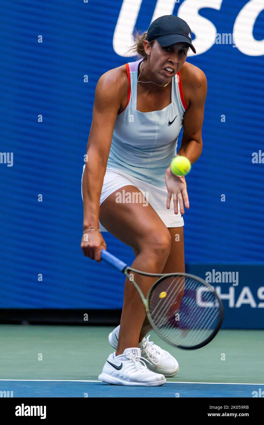 Madison Keys (USA) competing at the 2022 US Open Stock Photo - Alamy