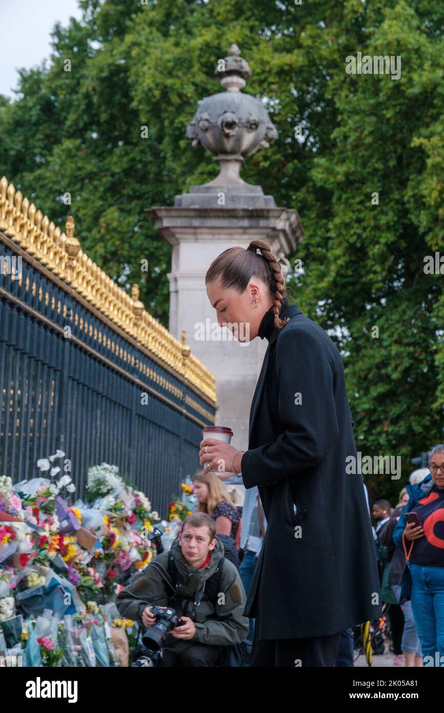 members of The Public Continue to lay down flowers and messages for ...