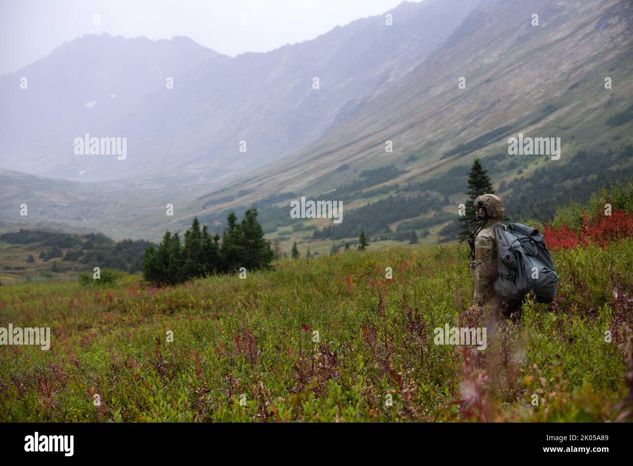 An Air Force tactical air control party member assigned to Detachment 1 ...