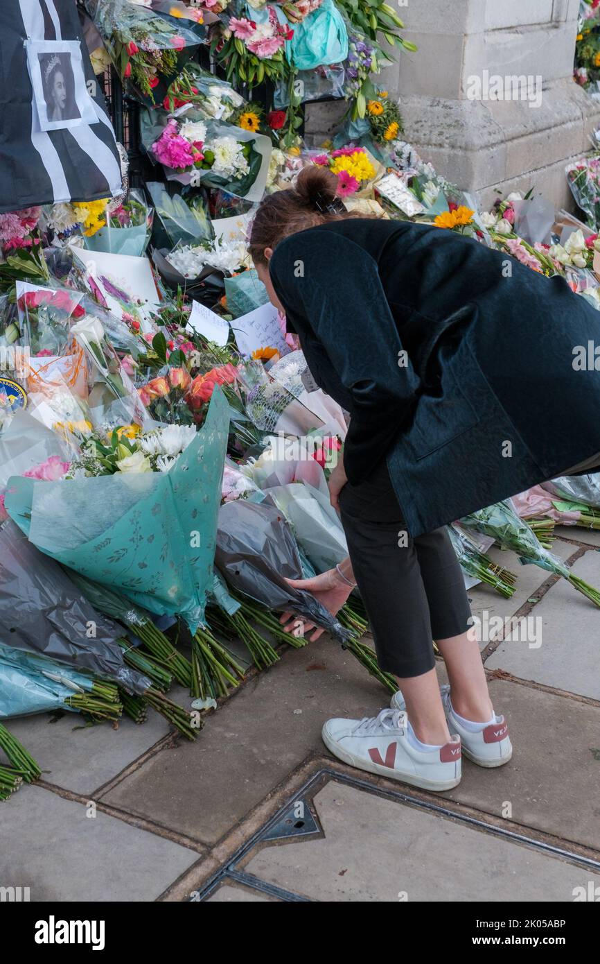 members of The Public Continue to lay down flowers and messages for ...