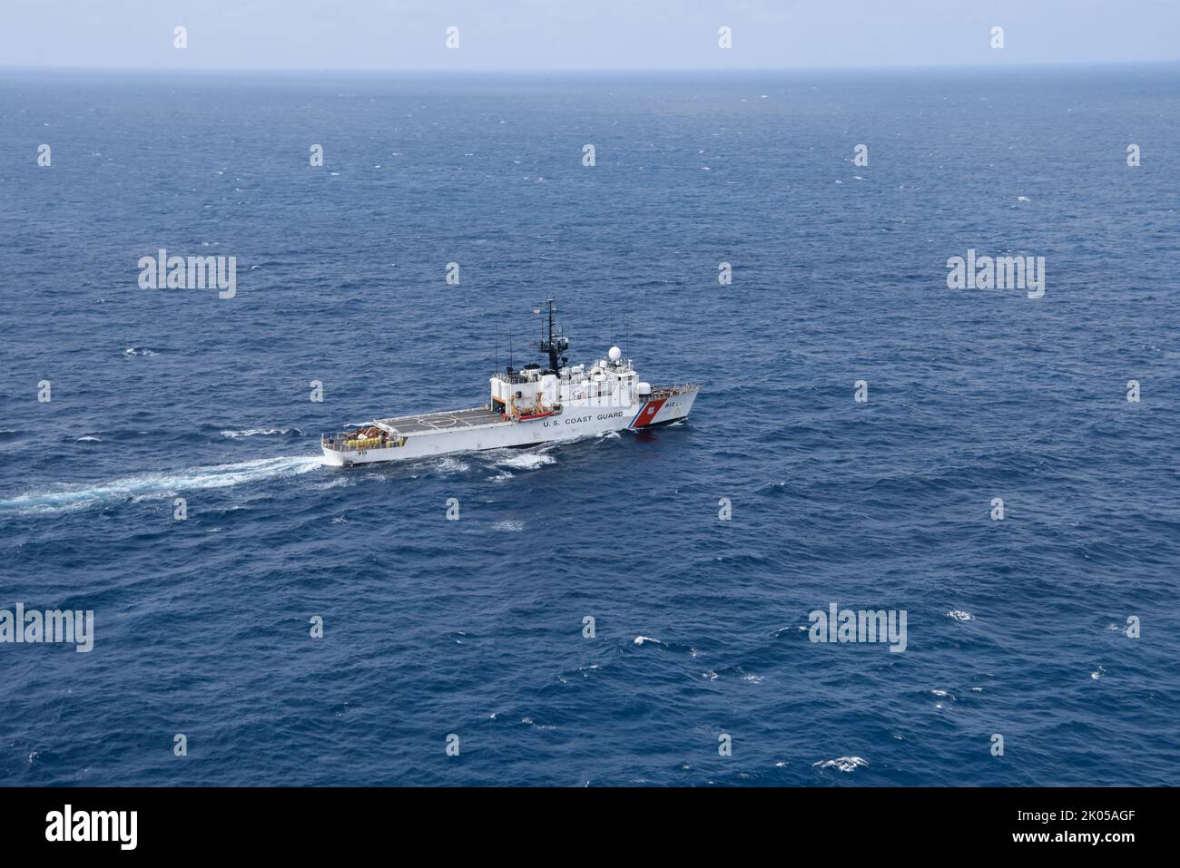 The USCGC Mohawk (WMEC 913) sails in the Atlantic Ocean, Aug. 27, 2022 ...