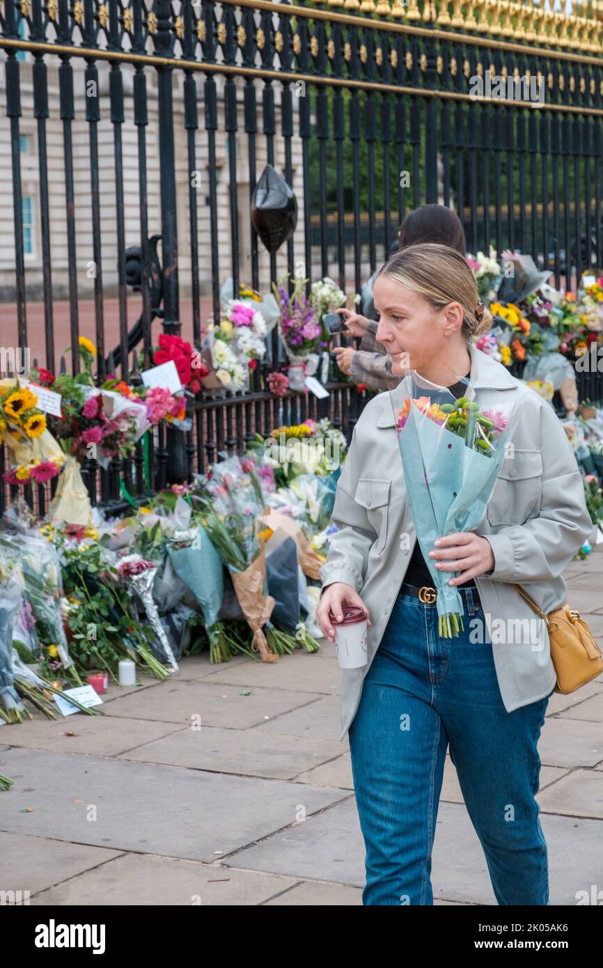 members of The Public Continue to lay down flowers and messages for ...