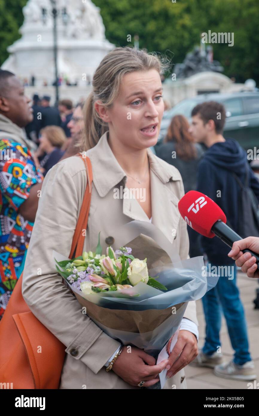 members of The Public Continue to lay down flowers and messages for ...