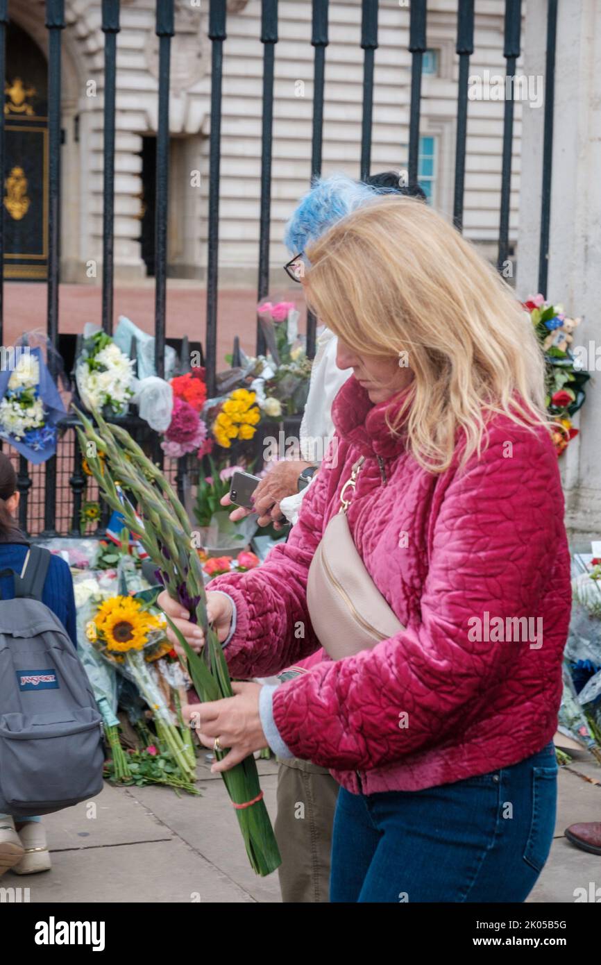 members of The Public Continue to lay down flowers and messages for ...