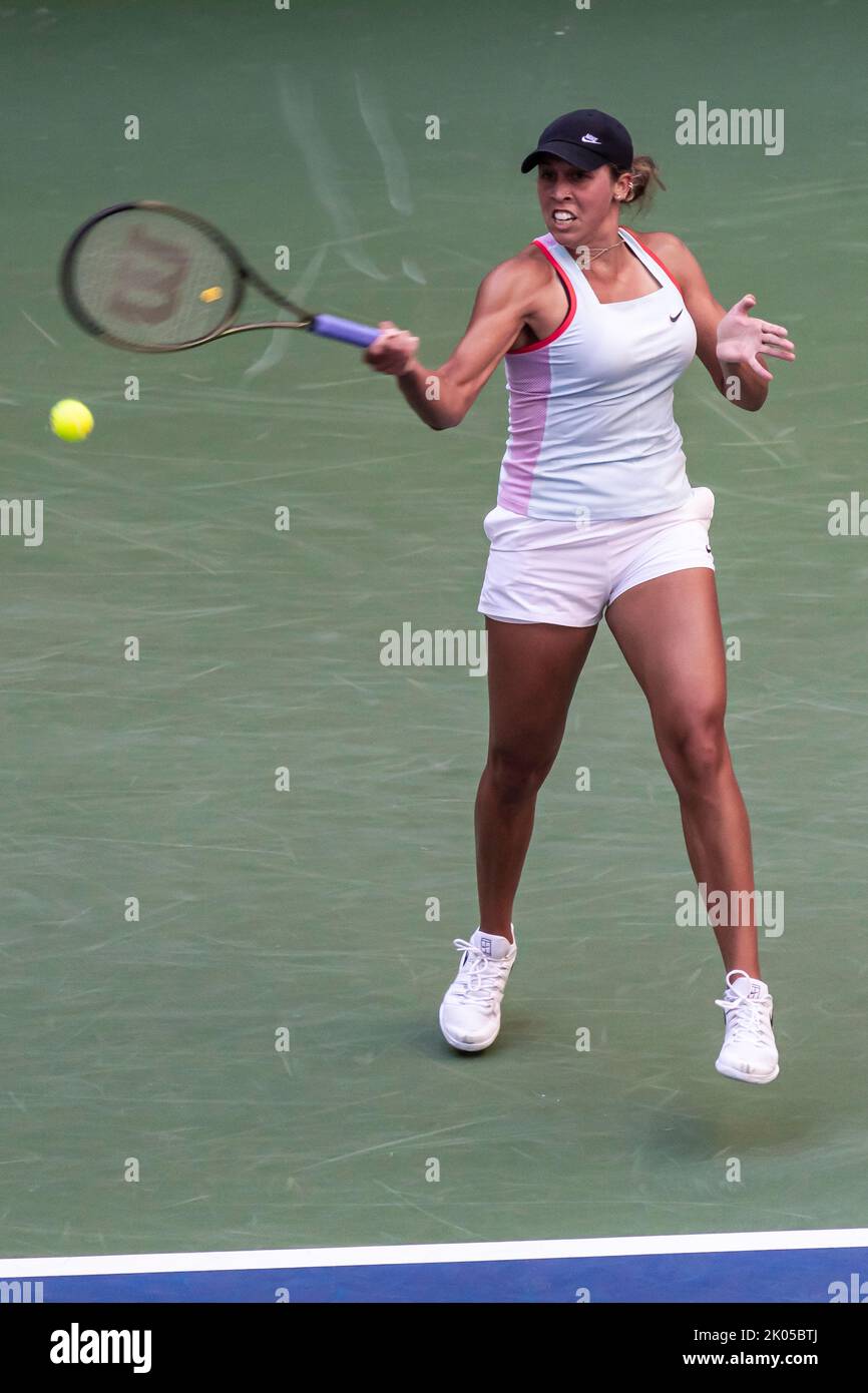 Madison Keys (USA) competing at the 2022 US Open Stock Photo - Alamy